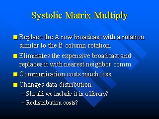 Systolic Matrix Multiply