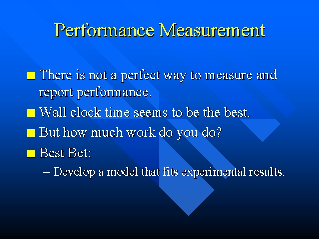 Performance Measurement