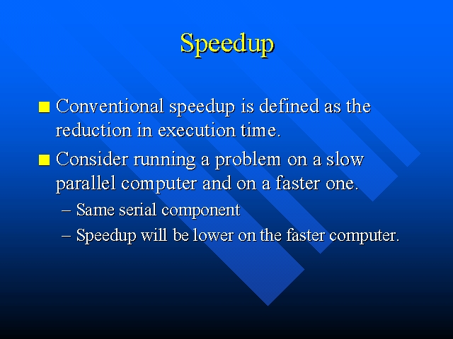 Speedup